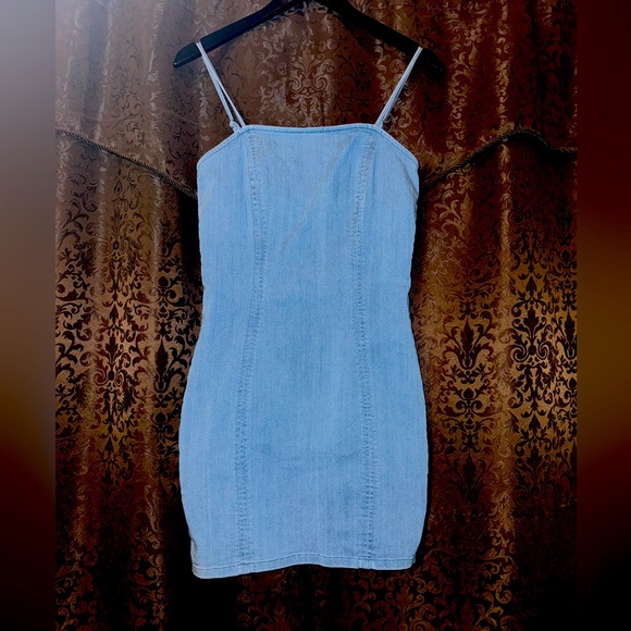 Iris Basic | Dresses | Iris Basic Blue Jean Dress | Poshmark